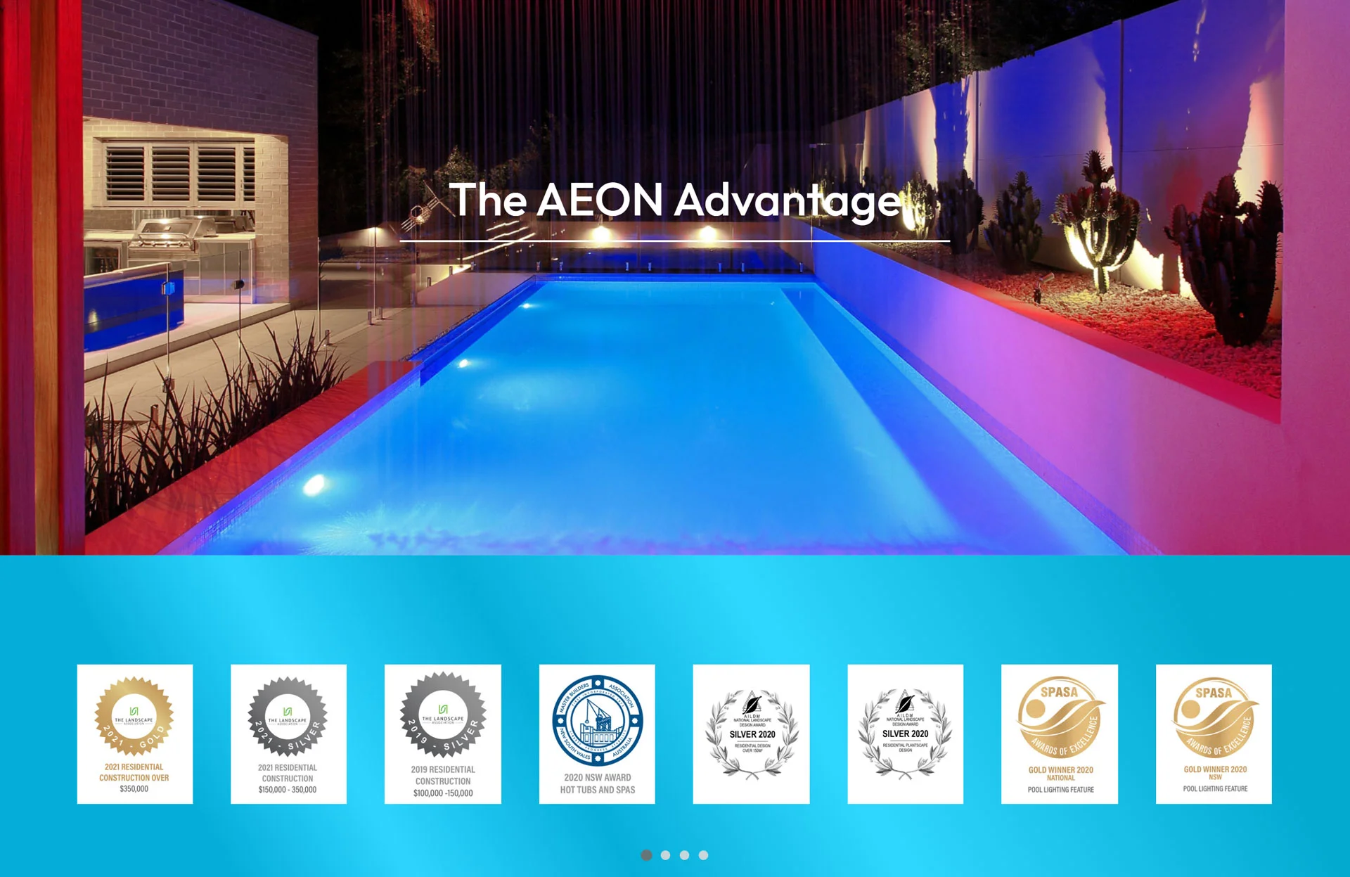 Aeon Pools - Website Case Study | Designpluz